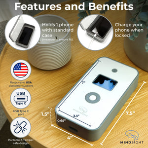 Phone Lock Box with Timer | Mindsight